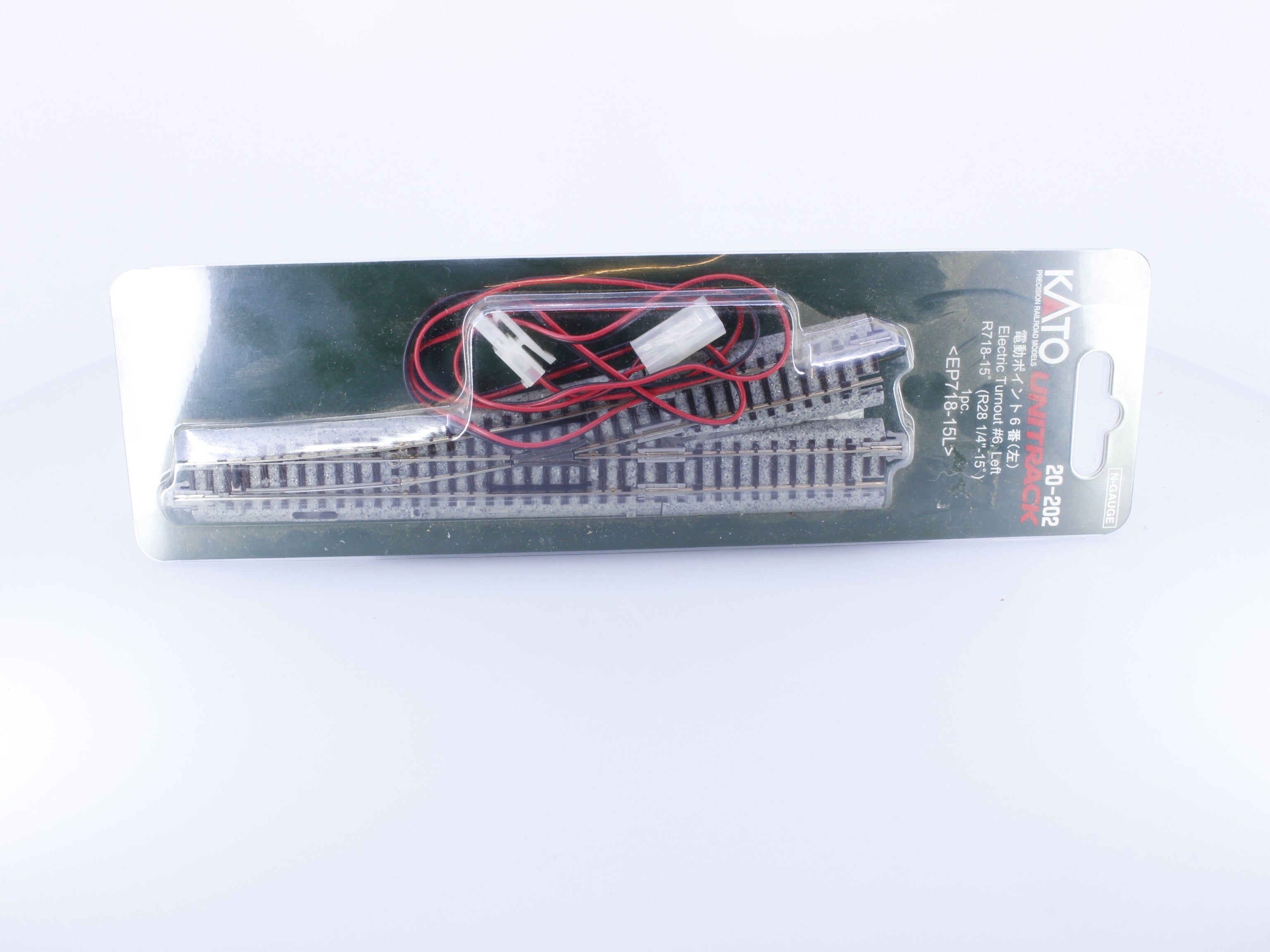 Kato 20202 N #6 Electric Remote Turnout - Unitrack - In Box - Left Han