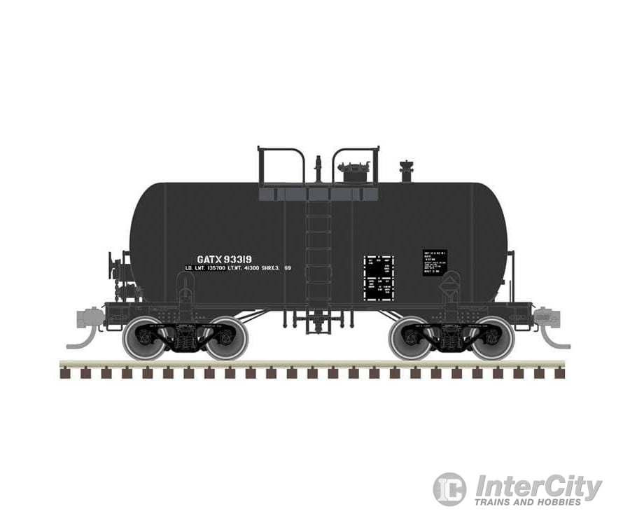 Atlas HO 20007798 10,000-Gallon Beer Can Tank Car - GATX #93319 (black
