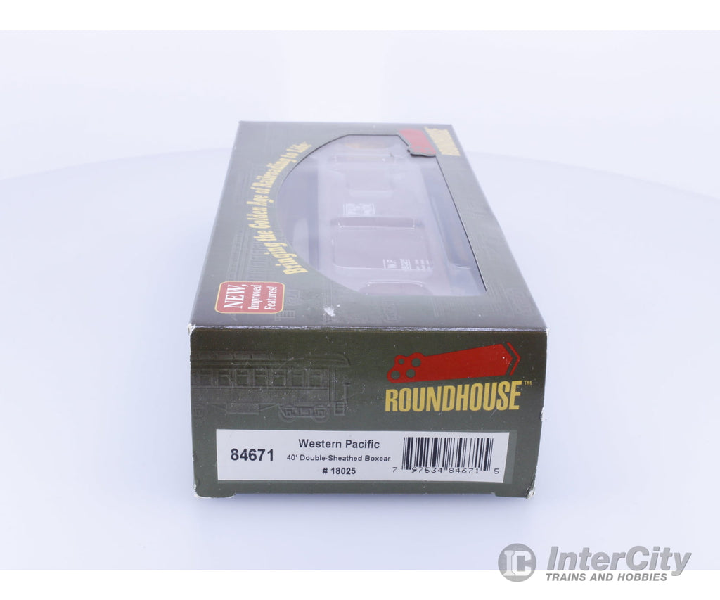 Roundhouse 84671 HO 40' Double-Sheathed Box Car Western Pacific (WP) 1